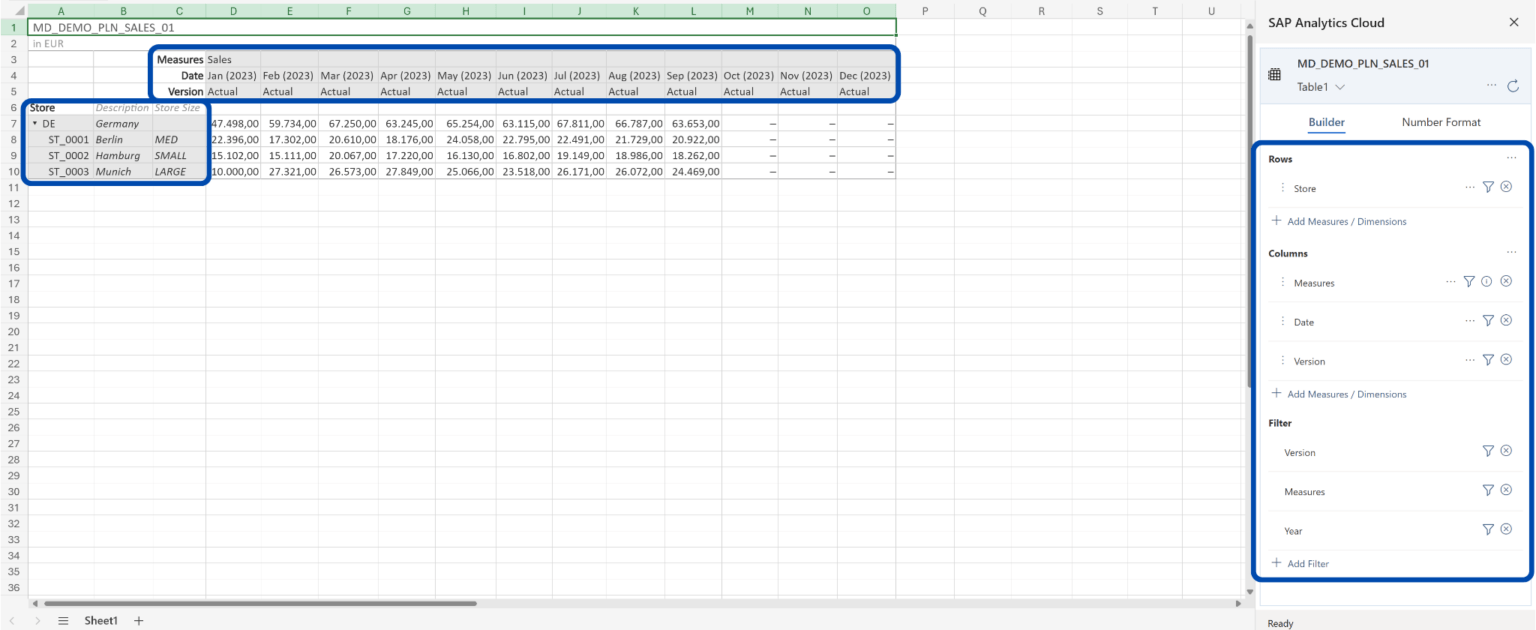 SAP Analytics Cloud und Excel: Ein Leitfaden zur Visualisierung Ihrer Daten