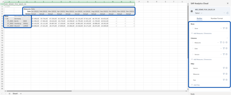 SAP Analytics Cloud und Excel: Ein Leitfaden zur Visualisierung Ihrer Daten