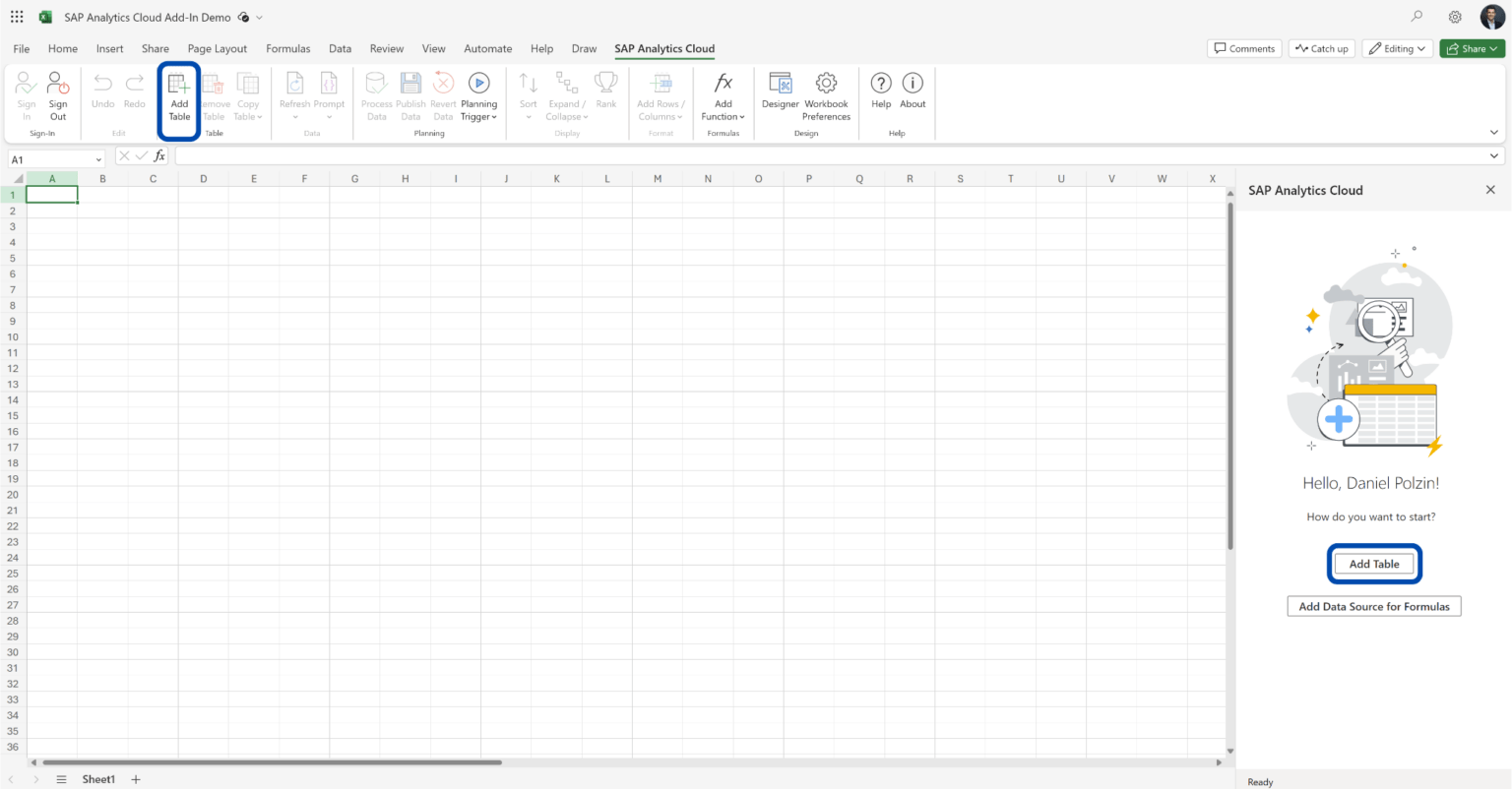 SAP Analytics Cloud und Excel: Ein Leitfaden zur Visualisierung Ihrer Daten